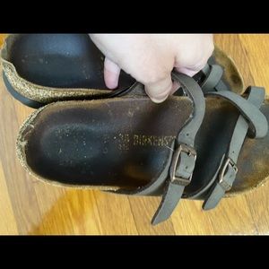 Birkenstock | Shoes | Birkenstock Toe Loop Sandals Brown Leather 38 ...